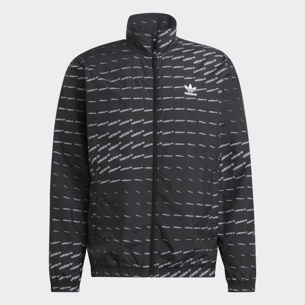 adidas Graphics Monogram Track Top - Black | adidas UK
